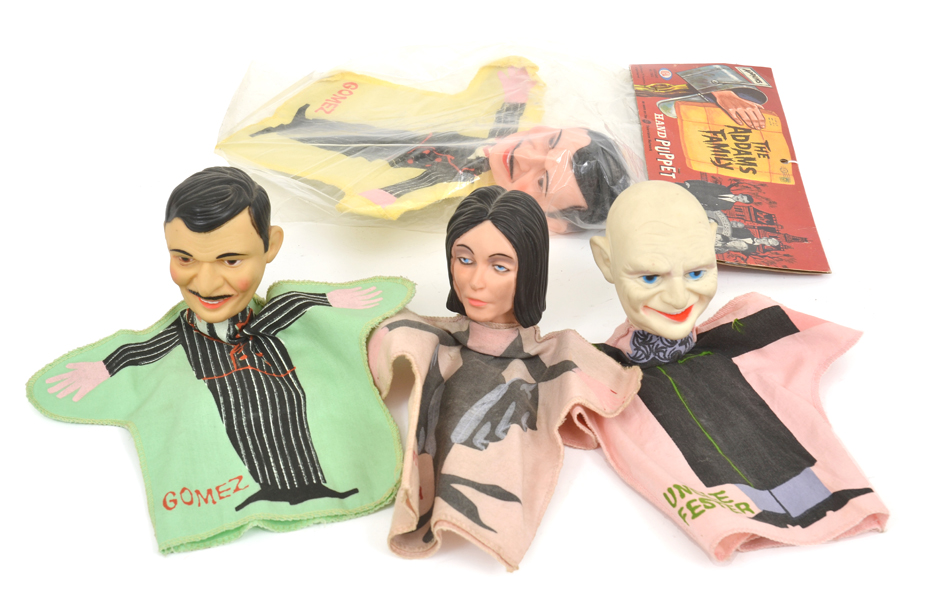 Four Ideal 'The Addams Family' Hand Puppets - Leonard Joel | Find Lots ...